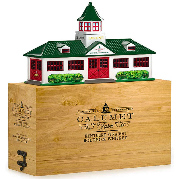 Calumet Farm Kentucky Straight Bourbon 2024 100th Anniversary Ceramic