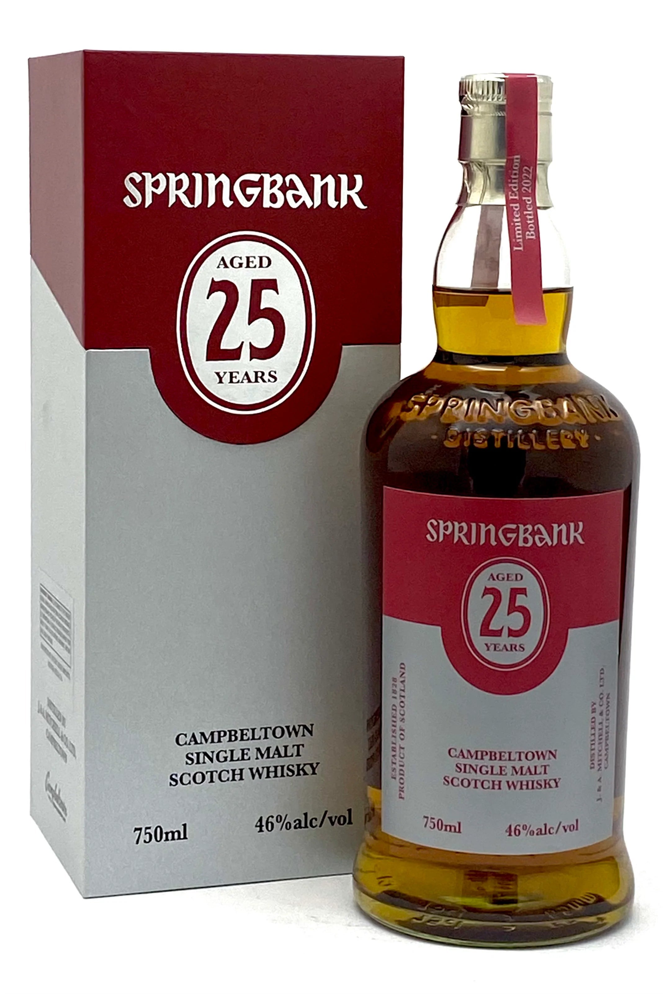 Springbank 25 Year Old Single Malt Scotch Whisky 750 ml